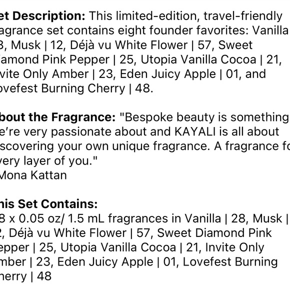 kayali | Makeup | Huda Kayali Sampler Layering Set 8 Perfumes Included ...